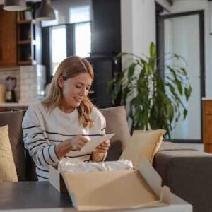 Woman Opening Package - brandiD